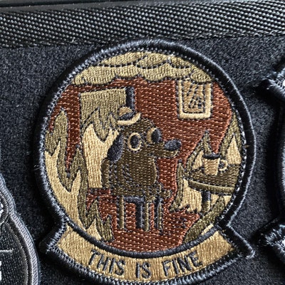 This is Fine OCP Embroidered Morale Patch - Etsy