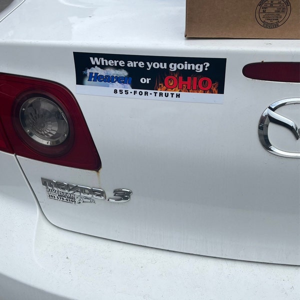 Where Are You Going? Heaven or Ohio? Funny Meme Billboard Cursed Car ...