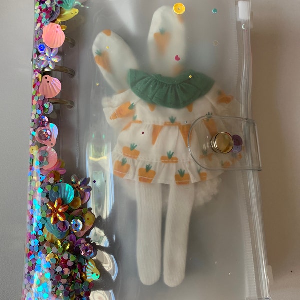 Obitsu11 Doll Clothes Storage Bag Notebook Binder Type for OB11,1/12 ...
