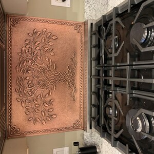 Tree of Wisdom Copper Mural for Kitchen Backsplash Indoor & - Etsy