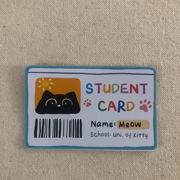 Card Sticker | Kola Student Bus Card | Funny Glossy Easy Peel Sticker ...