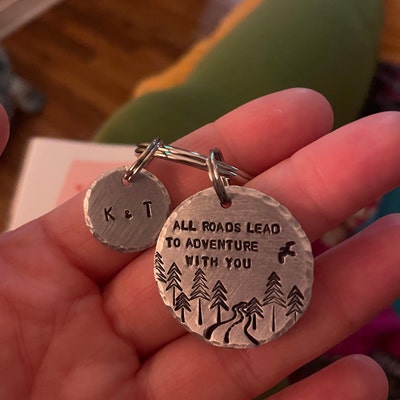 Mothers Day Personalized Keychain, Hand Stamped Key Ring, Birthstones ...