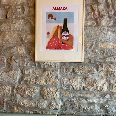 Manoushe levantine Street Food Art Print Museum Poster, Lebanon Poster ...