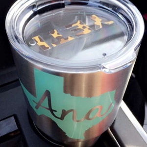 Yeti Name Decal State Stickers for Yeti Cup Personalized - Etsy