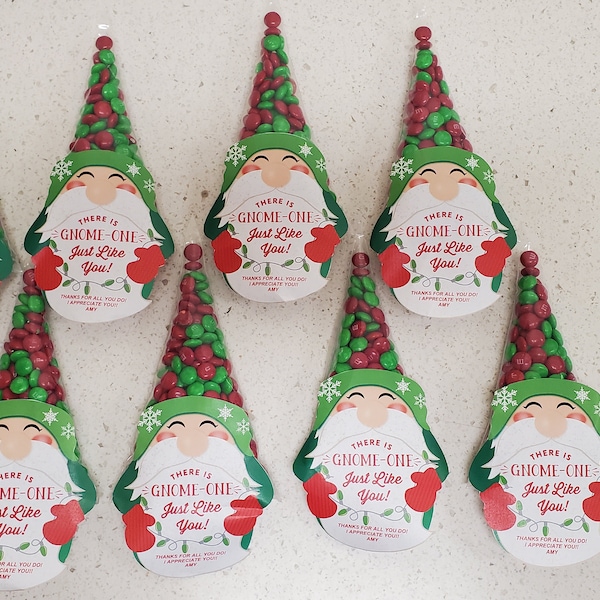 Christmas Gnome Printable, Gnome Treat Bag, Christmas Printable ...