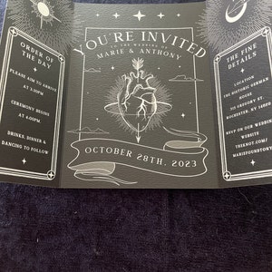 Unique Tarot Card Spread Invitation Personalised Invitation 3 - Etsy