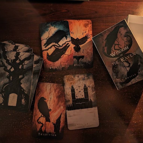 Wisdom of the Raven Oracle Deck - 52 Card Oracle Deck Featuring ...