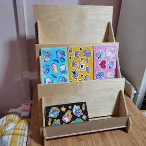 3-tier Card Display Stand is 5 1/2 Wide Made of Birch - Etsy