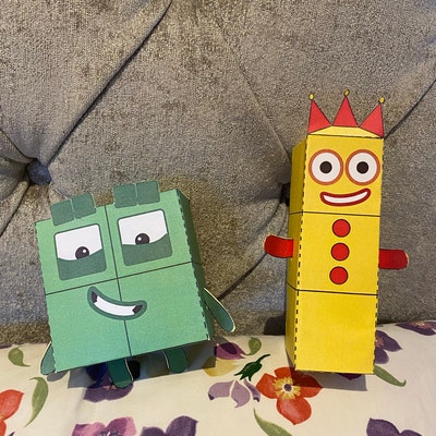 Numberblocks 1-10 Printable Paper Toys / Origami Templates / Kids ...