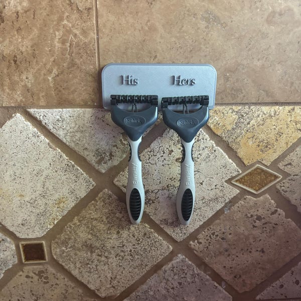 Razor “his Hers” Shower Holders - Etsy