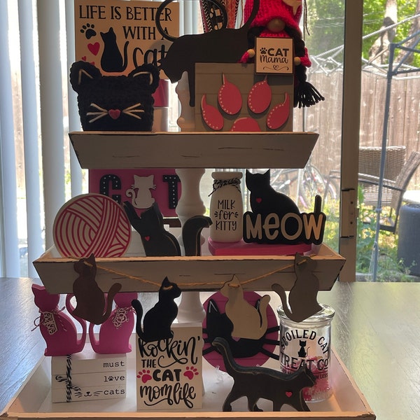 Wooden CATS / Wood /rustic Cats, Farmhouse Decor - Etsy