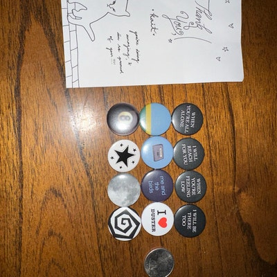 Planets the Moon Pin Set 9 Piece 1 Inch Button Pin Set Comes With ...