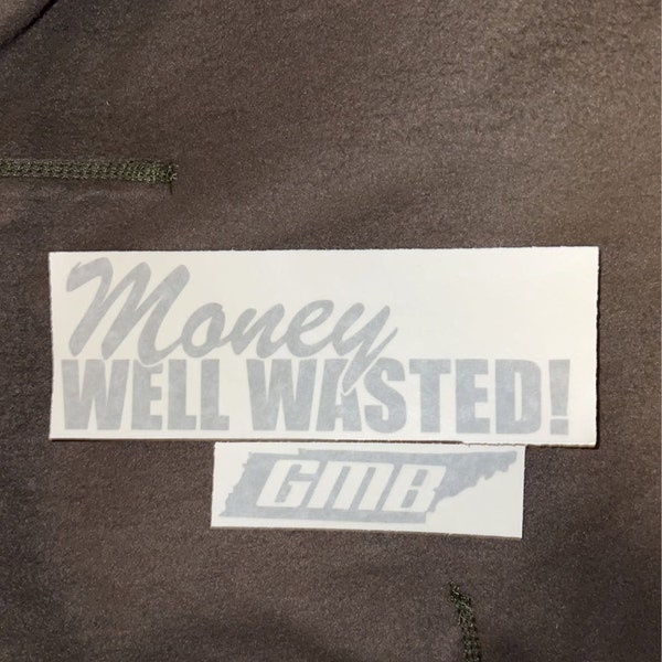 Money Well Wasted JDM Funny Sticker Decal - Etsy