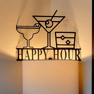 Personalized Bar Theme Sign, Custom Happy Hour Sign, Whiskey Sign ...