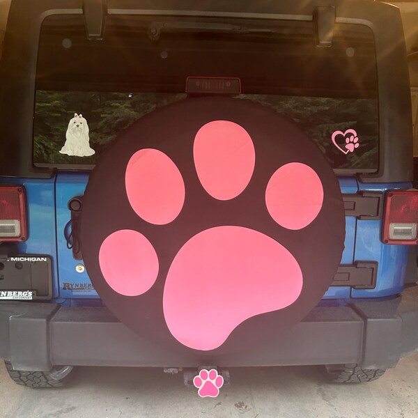 Halloween Spare Tire Cover, Cute Ghost Camper Tire Cover, Spare Tire ...