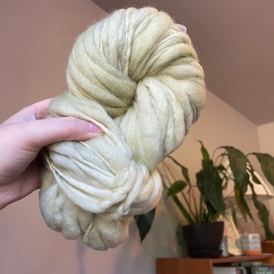 Hand Spun Merino Thick and Thin Yarn Bulky Wool Slub Hand Dyed - Etsy