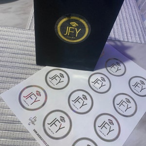 Custom Logo Stickers Round Branding Packaging Sticker Your | Etsy