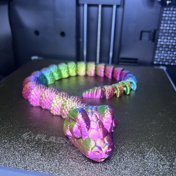 Cute Flexi Snake / 3D Print Instant Download/3d Printed Toy/3d Printed ...