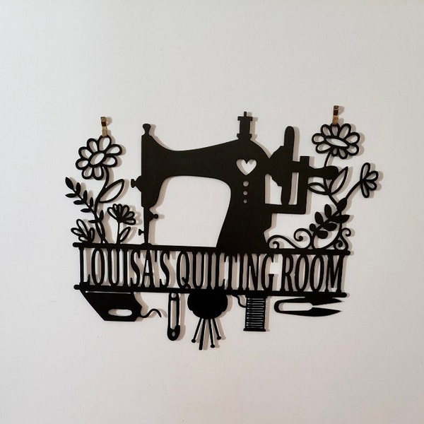 Sewing Room Sign, Personalized Sign, Sewing Sign. Metal Sewing Sign ...