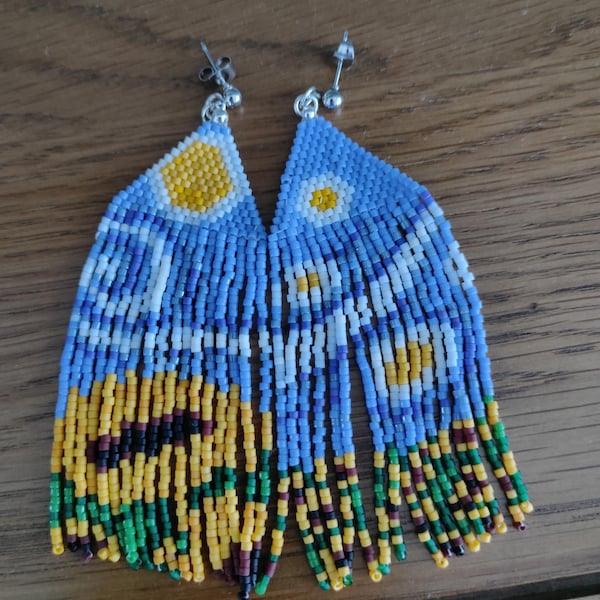 Luna Moth Bead Loom Bracelet Patterns Seed Bead Crescent Moon Native ...