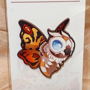 Classic Mothra Chibi Vinyl Monster Sticker Kawaii Kaiju | Etsy