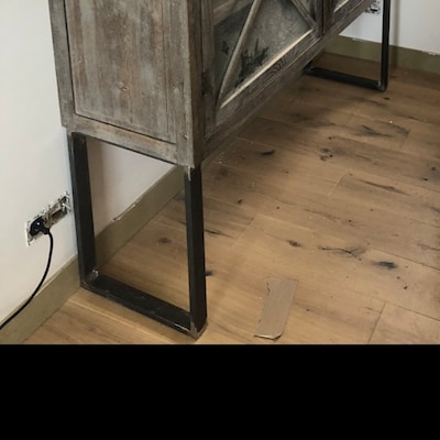 Table Legs, With Double Connecting Bar, Trapeizodal Shape TRIN2B8040 - Etsy