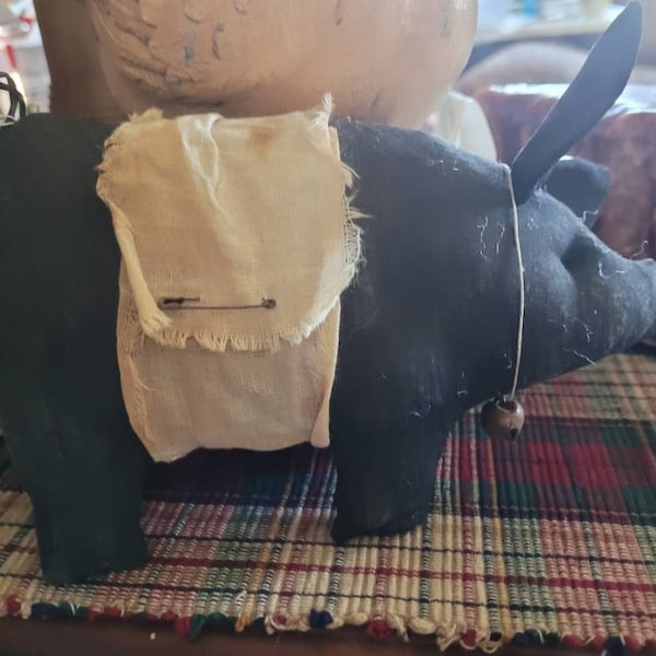 READ Item Description for Important Information: Primitive Pig Bowl ...