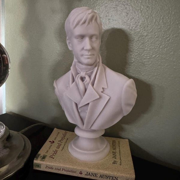 Mr. Darcy & Elizabeth Bennet Bust Statue, 25 Cm-10 In, Pride and ...