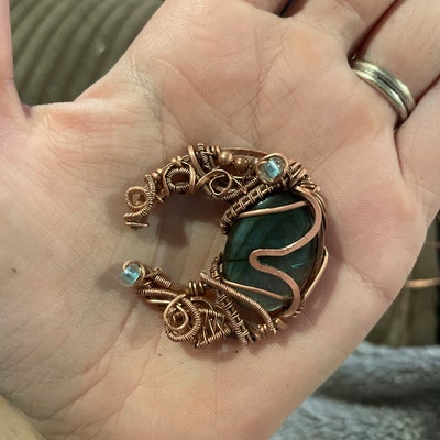 Crescent Moon Wire Wrap Tutorial, Wire Wrapping Tutorial, Wire Wrap ...