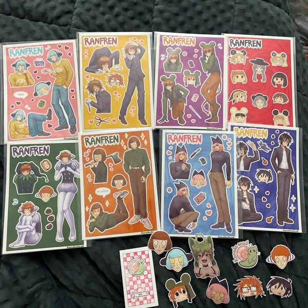 Ranfren Stickers Chibi Laminated Stickers - Etsy