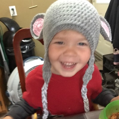 Crochet Mouse Hat...mouse Hat...newborn Photo Prop...baby Mouse Hat ...