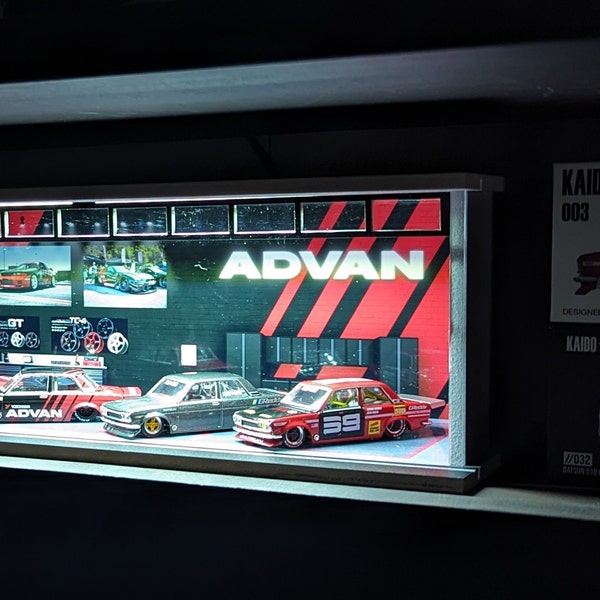 Advan Interior Garage Theme LED Display Diorama - Etsy