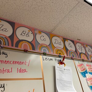 Color Posters for Boho Rainbow Classroom Decor Theme Editable Classroom ...