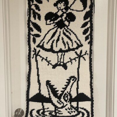 Beetlejuice Sandworm Tapestry Crochet Pattern / Wall Hanging / Home ...