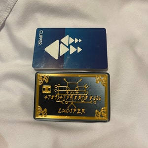 Obey Me Mammon goldie Credit Card - Etsy
