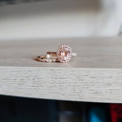 Rose Gold Engagement Ring Setting Custom Semi Mount Infinity Diamond ...
