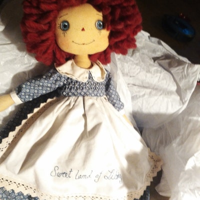 E-pattern 16 Inch Raggedy Ann Doll, Cloth Doll - Etsy