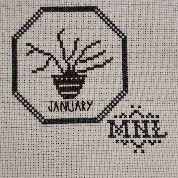Quaker Basket Sampler - Leaves Temperature Chart Cross Stitch Pattern ...