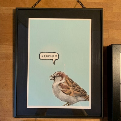 Cockatiel Cocktail O'clock Card Parrot Birthday Card A5 Card Blank ...