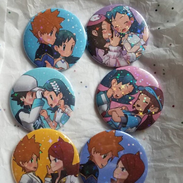 Project Sekai Colorful Stage 2.25in Holographic Character Button Gacha ...