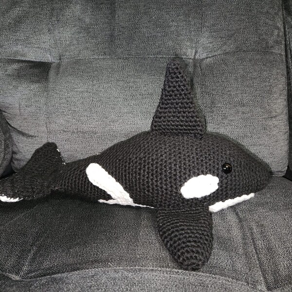 Crochet Orca PATTERN, DIY Ocean Animals Pattern, Crochet Amigurumi Orca ...