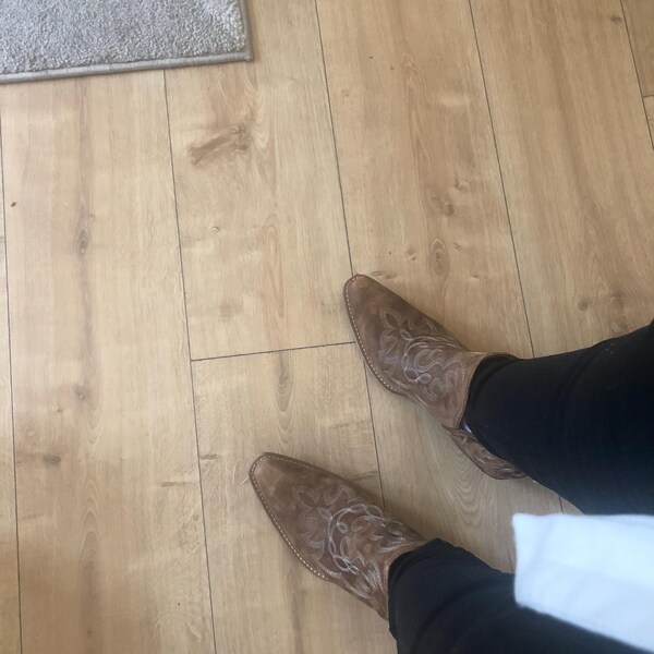 Tooled Leather Wedge Sandals, Western Sandals, Wedding, Prom Shoes - Etsy