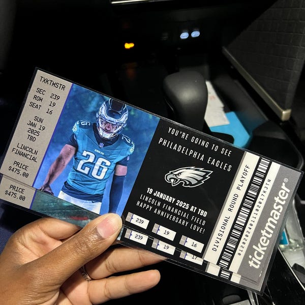 Editable Surprise Football Game Ticket, Printable Sport Surprise Ticket ...