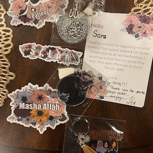 Insha'allah Floral Die Cut Sticker Laptop Sticker | Etsy
