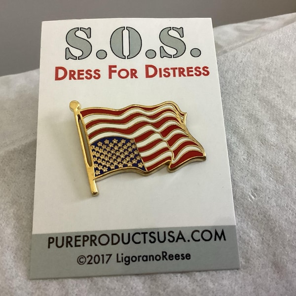 Dress for Distress Flag Lapel Pin Accessory - Etsy