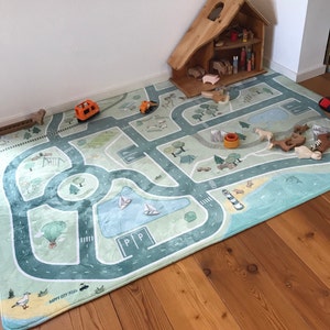 Spielteppich Ausflug aufs Land Play Rug Straßen-Teppich, Auto-Teppich ...