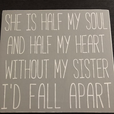 Sister Wood Sign, Sister Gift, Sister Quote Sign, Home Decor, Sister ...