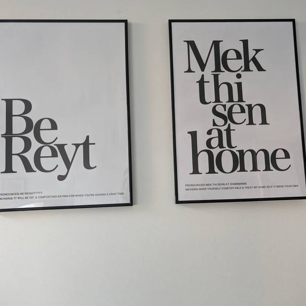 Yorkshire Dialect Print, Yorkshire Slang, Mek Thi Sen at Home ...