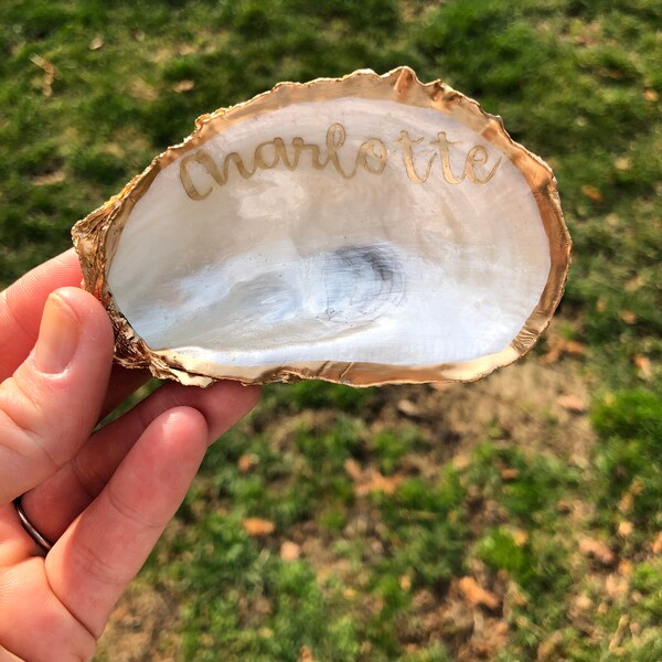 PEARL PAINTED SHELL Trinket/ring Dish - Etsy