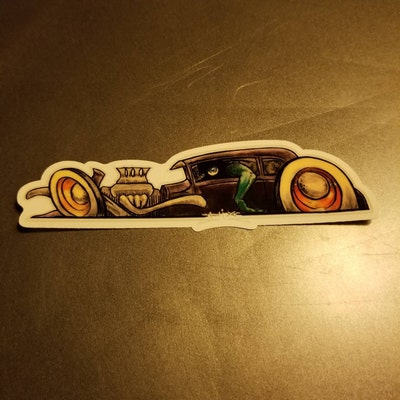 Model A Sedan Hotrod Cream Shifter Vinyl Decal Glossy Sticker Original ...